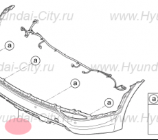 Бампер задний нижний (с парктроником) купить для Hyundai Santa Fe III ...