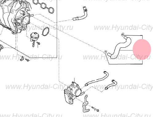 Шланг вентиляции картера двигателя купить для Hyundai Creta - 26720-2B800